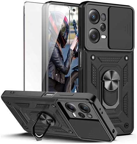 Etui do Xiaomi Redmi Note 12 Pro SLIDE RING Szkło Sklep Opinie