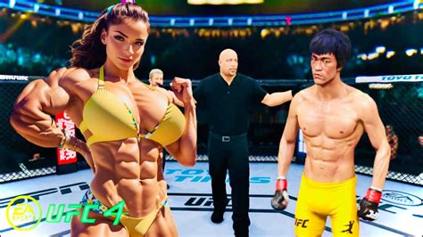 PS5 Bruce Lee Vs Graceful Inflated Girl EA Sport UFC 4 YouTube