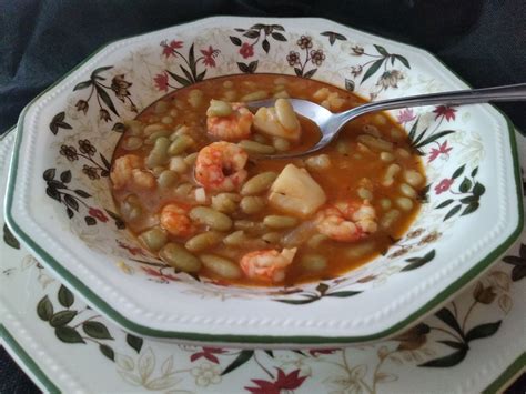 Recetas de verdinas con sepia y gambas Planeta Gastronómico
