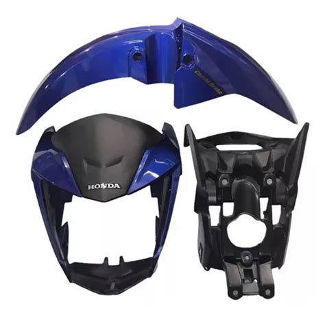 Kit Carenagem Frente Farol Paralama Cg Titan Azul