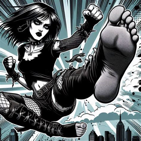 Goth Girl Feet By Solejob On Deviantart