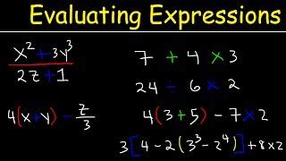 How To Evaluate Expressions With Variables Using Order Of Operations