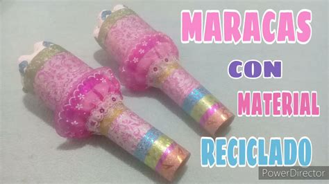 MARACAS HECHA EN CASA Instrumentos Con Material Reciclado YouTube
