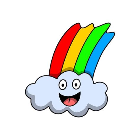 Ilustración del arco iris Vector Premium