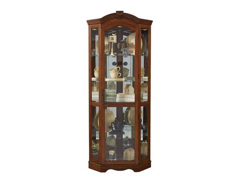 Pulaski Mirrored Corner Curio Cabinet Raymour Flanigan