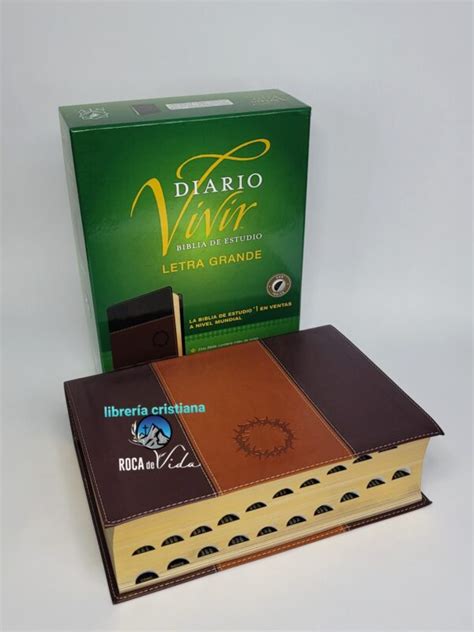 Biblia De Estudio Diario Vivir Letra Grande NTV Color Cafe Cafe Con