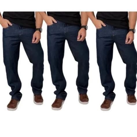 Kit 4 Calças Jeans Masculina Tradicional Corte Reto Atacado Shopee Brasil
