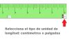 REGLA ONLINE a tamaño real en cm mm pulgadas