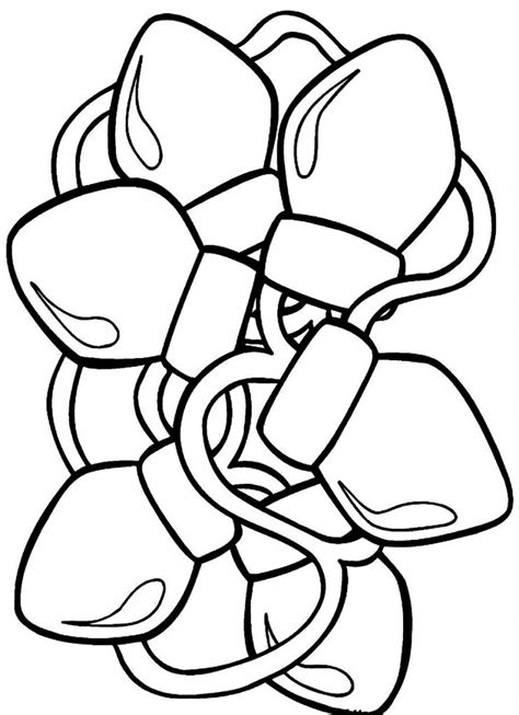 23 Christmas Lights Coloring Pages Educative Printable