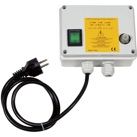 Coffret de démarrage Monophasé pour moteur 4 Jetly