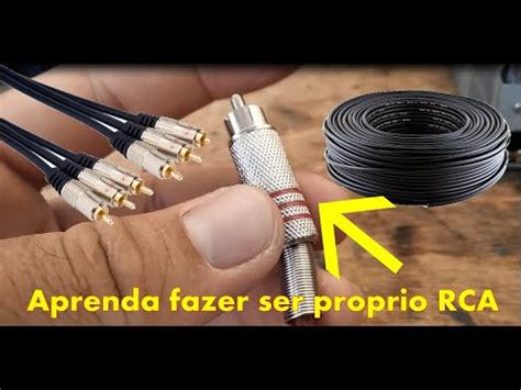 Como Fazer E Soldar Um Cabo RCA Passo A Passo Dobexe Sound Car YouTube