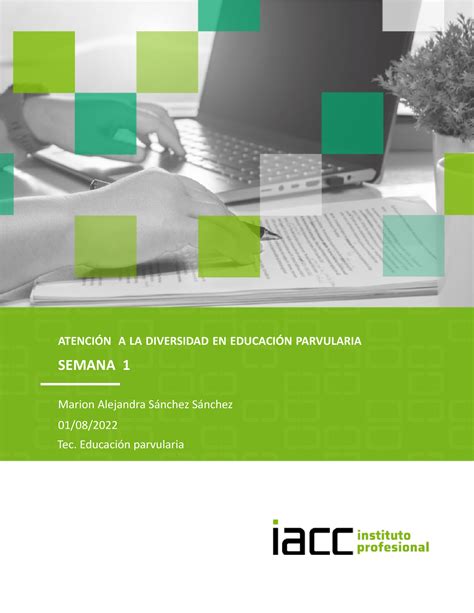 Atencion a la divercidad semana 1 Tec Educación parvularia ATENCIÓN