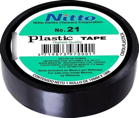 Caja Con 200 Cinta De Aislar Plastica 19mm X 18m Nitto N21 Envío gratis