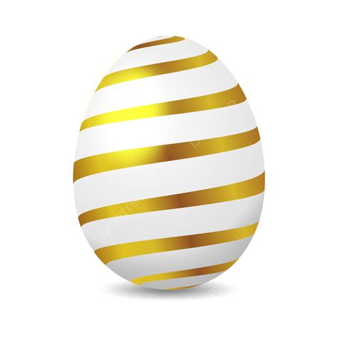 3d Easter Egg With Golden Strip Eggs Vector Easter Egg Easter Eggs