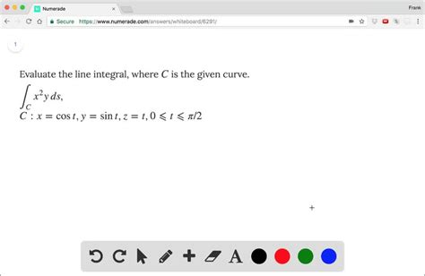 solved evaluate the line integral where c is the given curve x 2y ds c x cost y sint