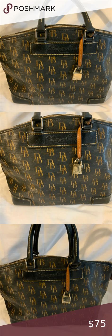 Dooney Bourke 1975 Signature Coated Canvas Florentine Vachetta