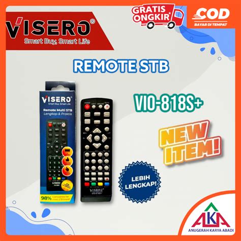 Jual REMOTE MULTI SET TOP BOX Remot STB DVB T2 Terlengkap VISERO VIO