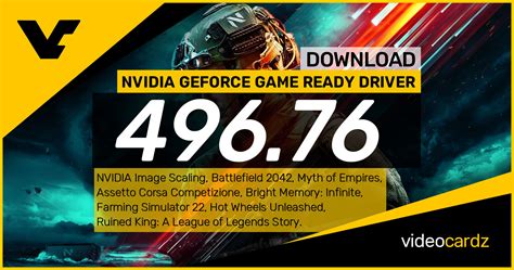 Pilote NVIDIA GeForce Game Ready 496 76 WHQL FR Atsit
