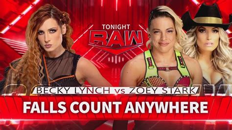 Becky Lynch VS Zoey Stark 2 2 YouTube