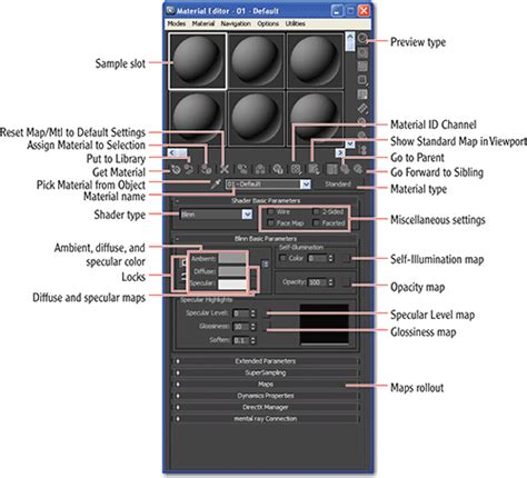 Compact Material Editor Autodesk Ds Max Essentials Autodesk