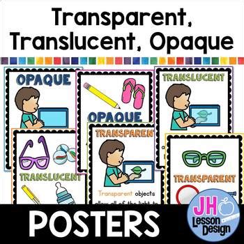 Transparent Translucent And Opaque Objects