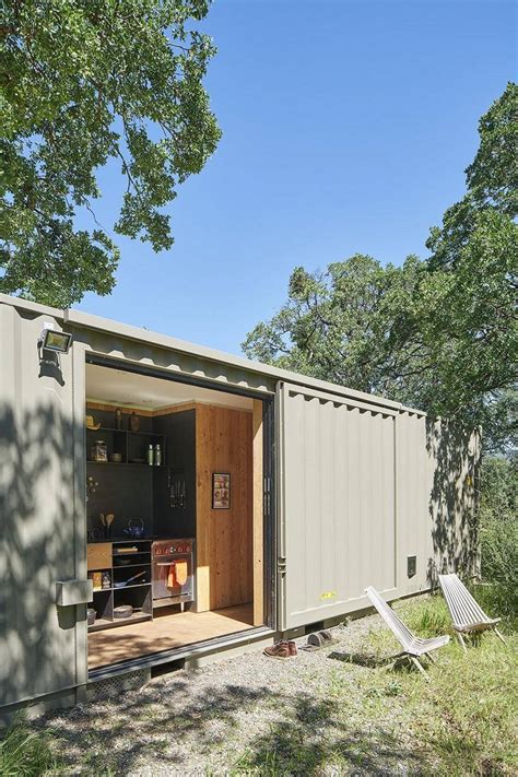40 Highboy Shipping Container Turned Into A Cozy Hunting Cabin