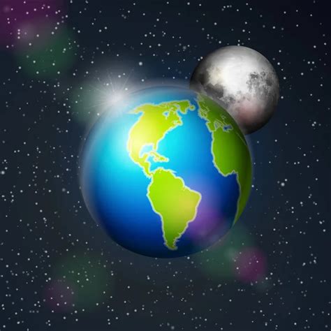 Rotation Vs Revolution Vector Illustration Labeled Earth Movement