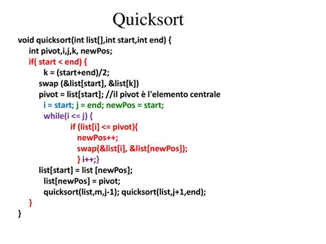 quicksort algorithm given an array of n elements e g integers ppt download