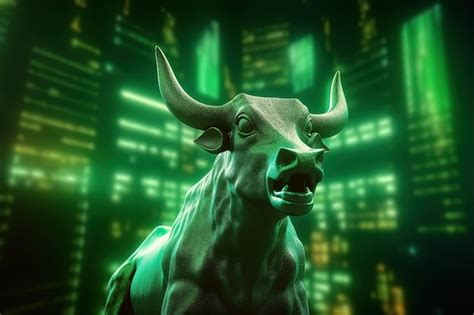 Premium AI Image Stock Market Bull Market Trading Up Trend Of Graph