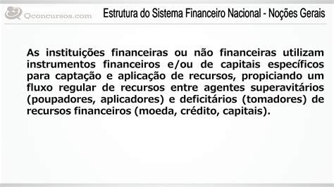 SOLUTION Estrutura Do Sistema Financeiro Nacional Studypool