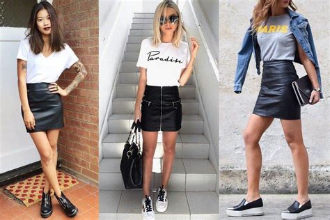 15 Looks Saia De Couro Para Usar No Trabalho Ou No Dia A Dia Alto