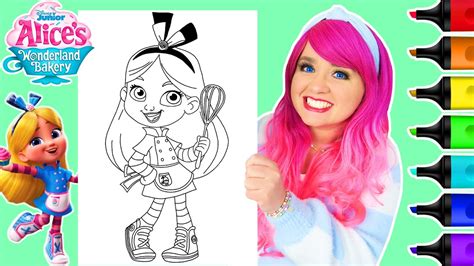 Coloring Alice S Wonderland Bakery Coloring Page Ohuhu Art Markers