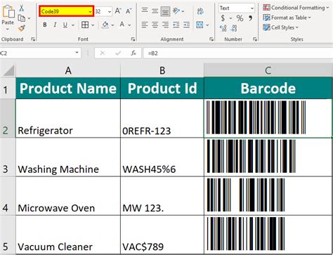 How To Create Barcode In Excel 3 Methods Step By Step Guide