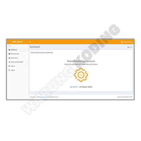 source code aplikasi spk metode smart dengan php dan mysql