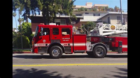 LAFD Light Force 61 Q Horn RESPONDING YouTube