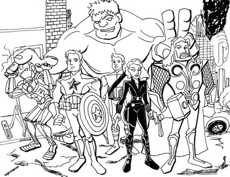 Dibujos Para Colorear De Los Vengadores 4 Dibujos Para Colorear Y Pintar