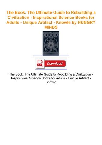 Pdf The Book The Ultimate Guide To Rebuilding A Civilization By