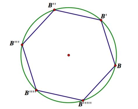 constructing regular polygons using circles to draw p