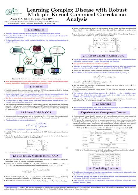 pdf learning complex disease with robust multiple kernel canonical correlation analysis