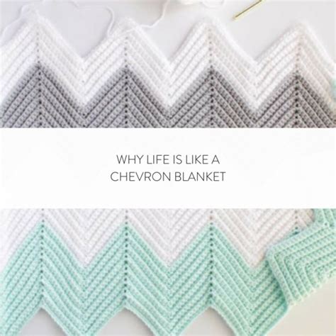 Single Crochet Chevron Blanket In Mint Gray And White Daisy Farm Crafts