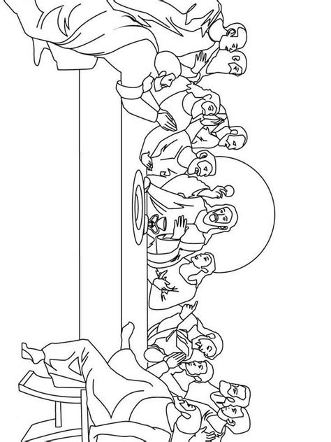The Last Supper Coloring Pages