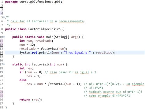 Soluci N Ejercicio Java Clases Y M Todos Problema Recursividad