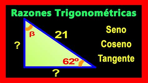 Razones Trigonometricas Hallar Catetos Youtube