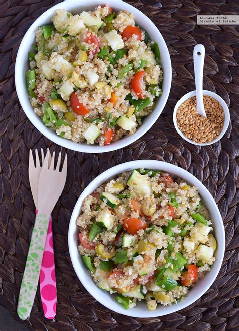 Ensalada Vegana De Quinoa Con Calabac N Receta De Cocina F Cil