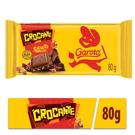 Chocolate Em Barra Garoto Crocante 80G BIG BOX 413 Sul