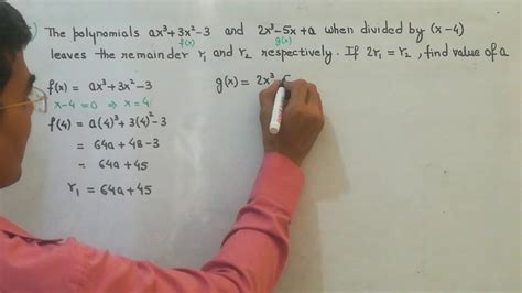 remainder and factor theorem part 2 class 10th youtube