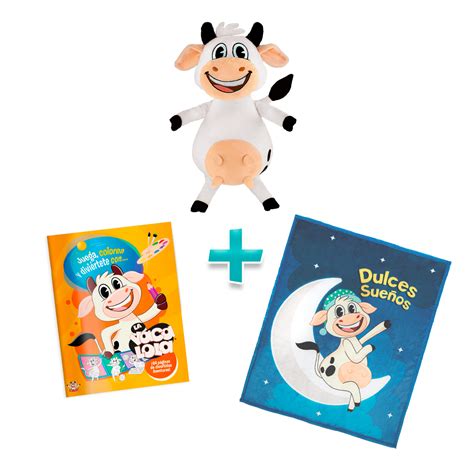 Peluche La Vaca Lola Libro La Vaca Lola Juega Colorea Y Diviertete Toy