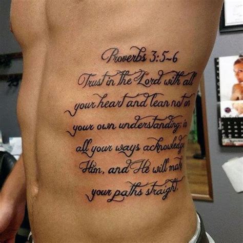 Psalm 23 Tattoo Ribs