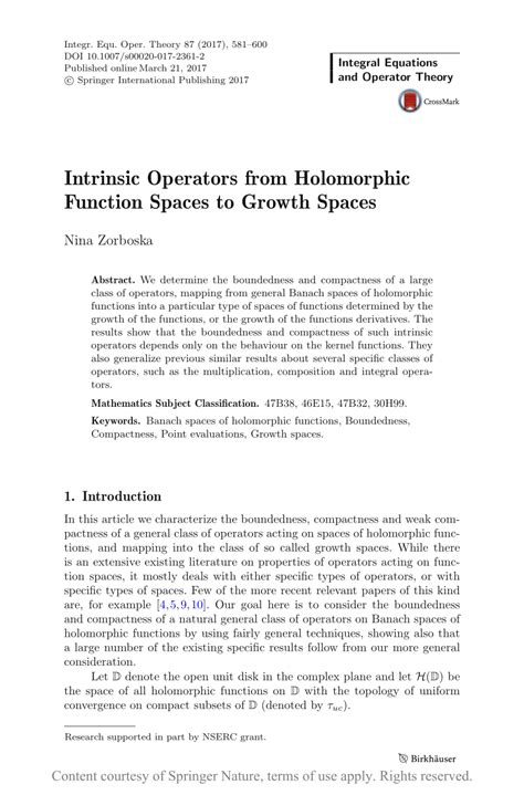 intrinsic operators from holomorphic function spaces to growth spaces