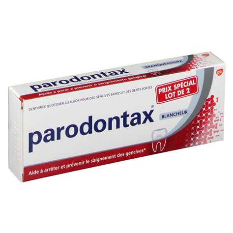 Parodontax Dentifrice Blancheur Lot De 2 X 75ml